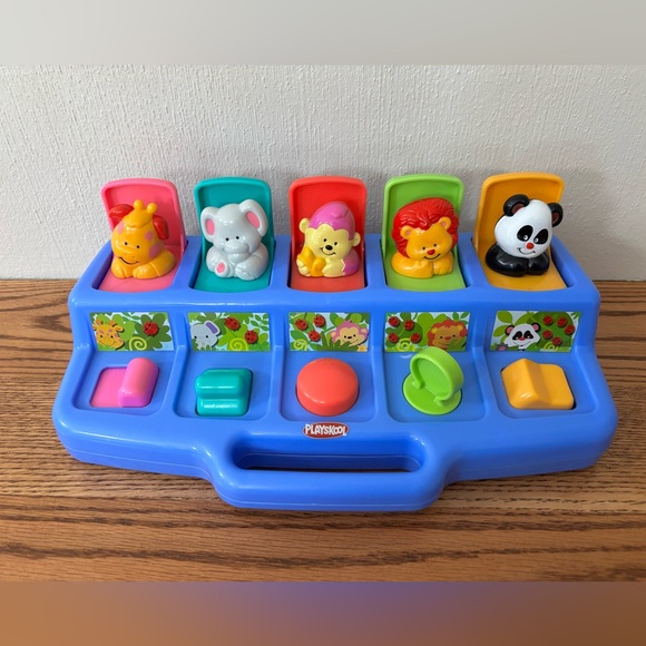 Playskool | Toys | Playskool 995 Poppin Pals Pop Up Zoo Jungle Animals ...
